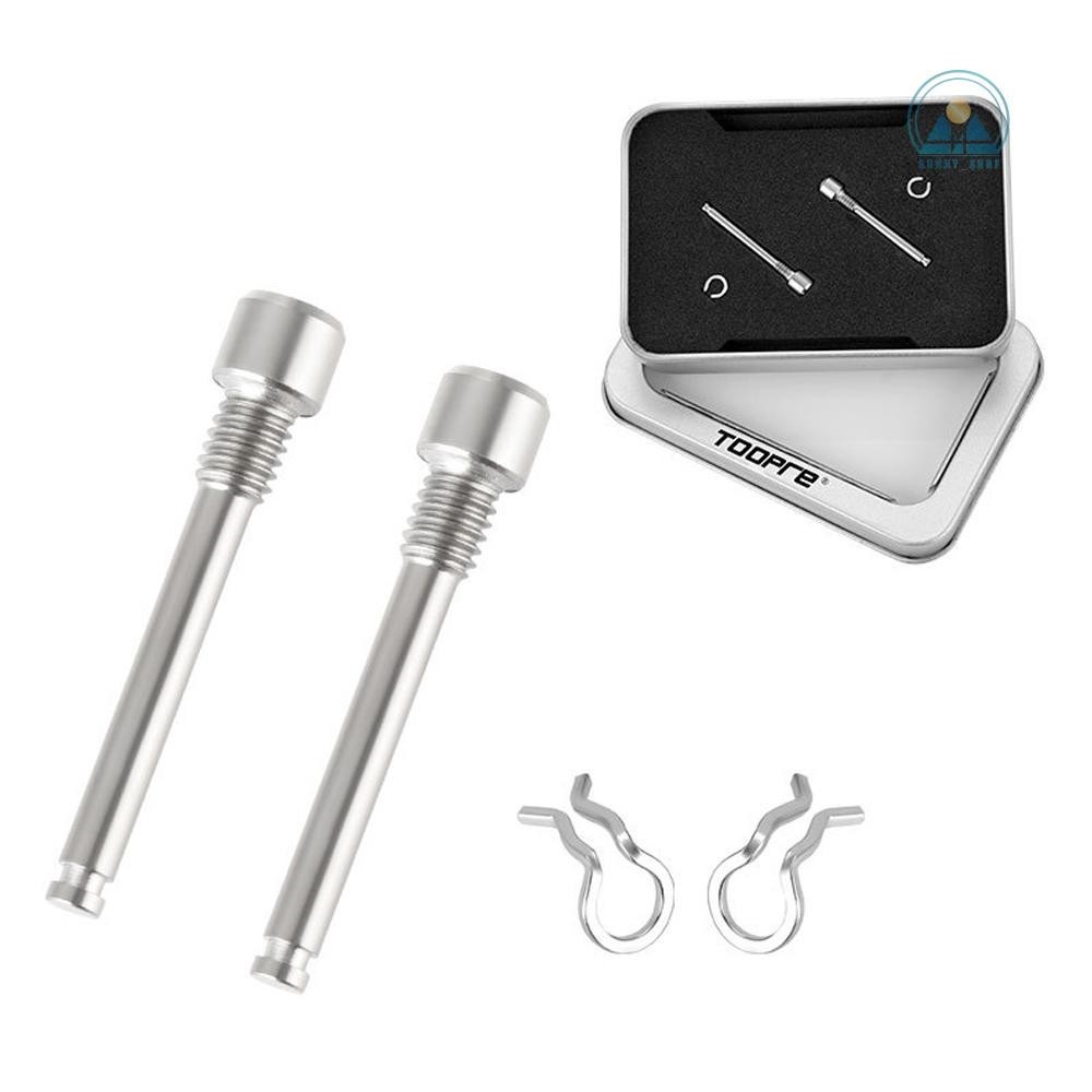 จักรยานไฮดรอลิกเบรค Pad Bolts Ti-Alloy Fixing Pin แทรก Caliper สกรู ...