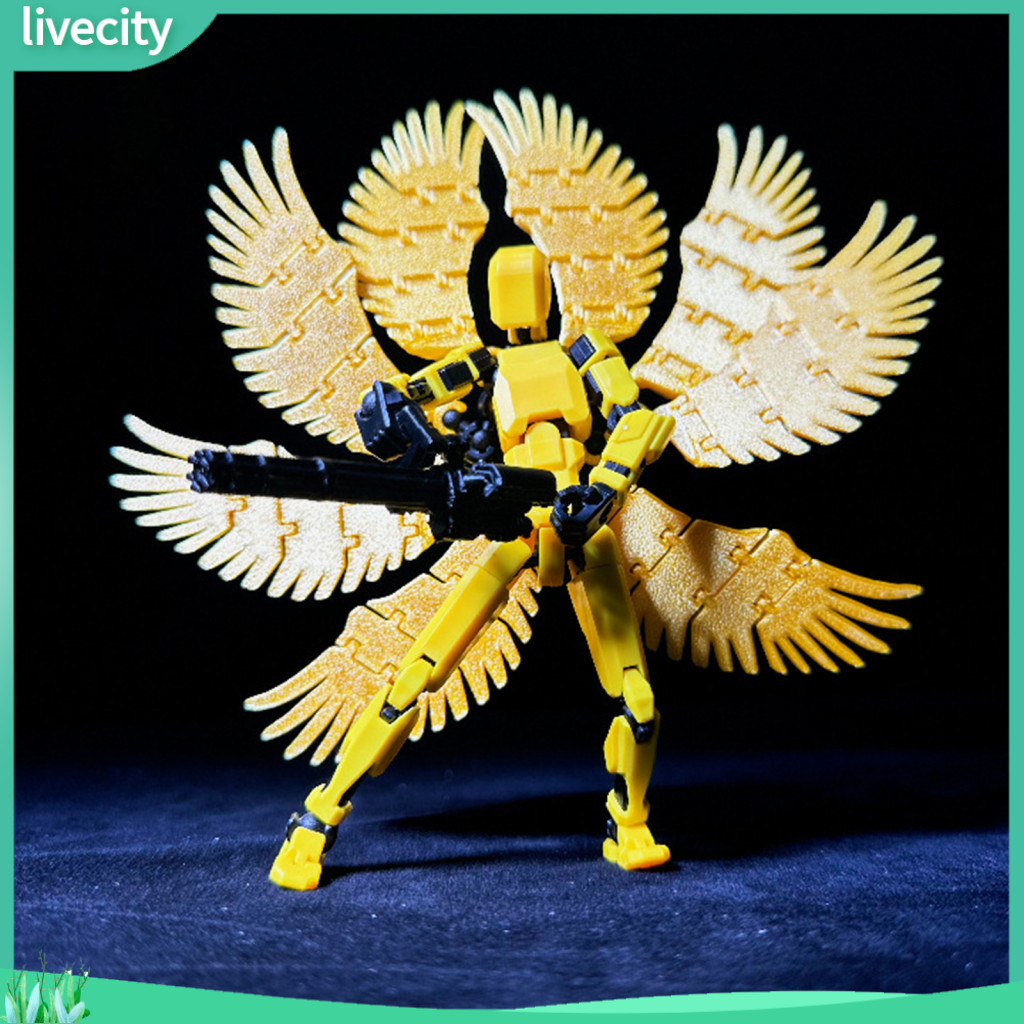 ไลฟ ์ ซิตี ้| มีท่าทาง หุ่นยนต์ของเล่นรูปอุปกรณ์เสริม Angel Wing หุ่น ...