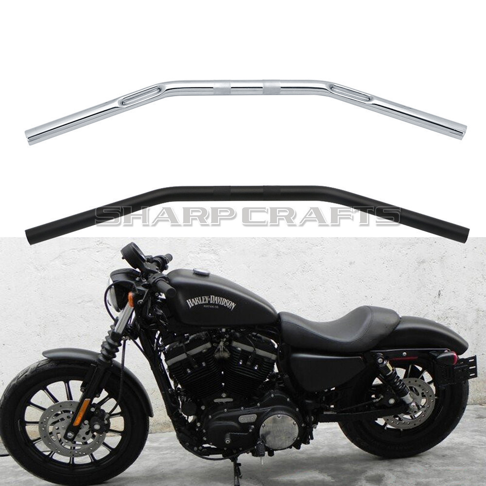YJ Motorcycle Drag Straight Bar Handlebar Handle Dimpled For Harley ...