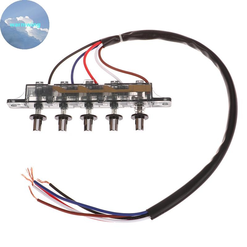 Warmwing 1 PC Range Hood 5 ปุ่มปุ่มสวิทช์ Universal แผงสวิตช์ Controller ที่ใช้งานได้ช่วง Hood ...