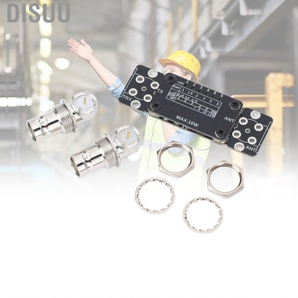Disuu QRP SWR Meter Kit 1-50MHz 10W วัตถุประสงค์หลายอย่างพร้อมแผ่น ...