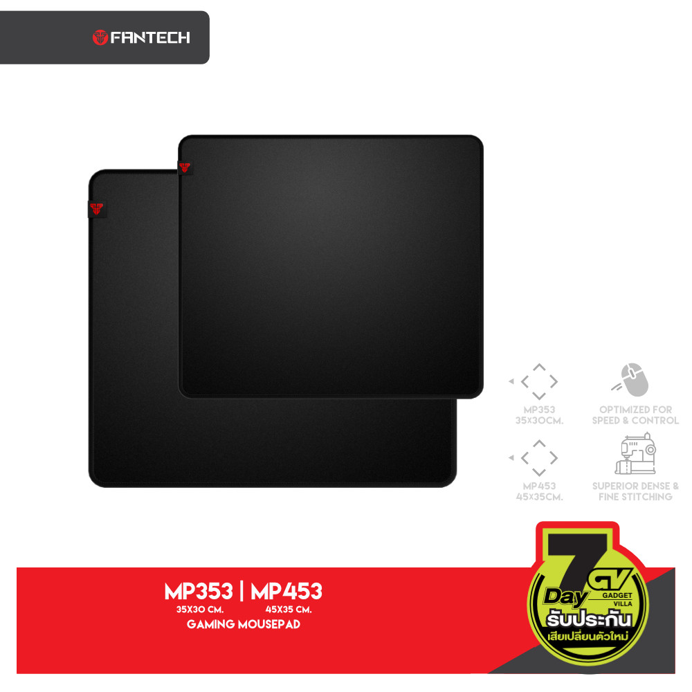 Fantech Agile Gaming Mousepad มี 2 รุ่น MP353 ขนาด 35cm และ MP453 ขนาด ...