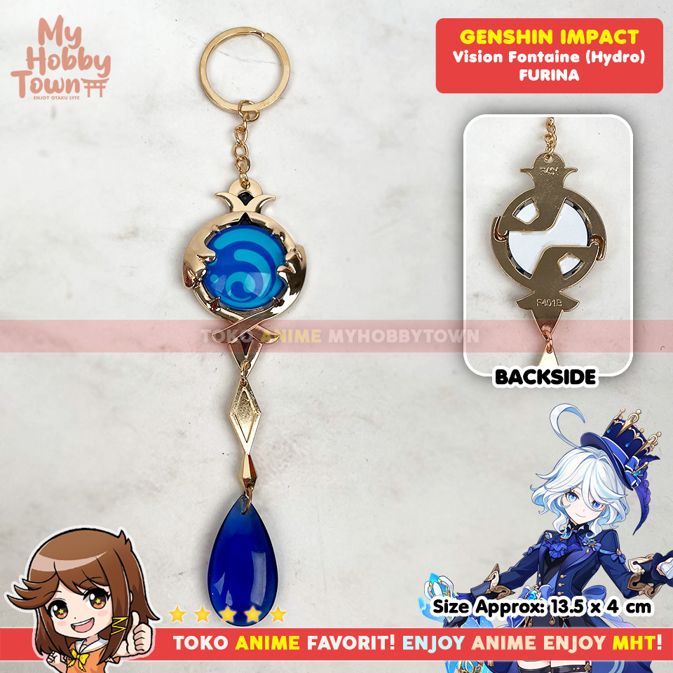 Gantungan Vision Genshin Impact Furina Fontaine Hydro พวงกุญแจ | Shopee ...