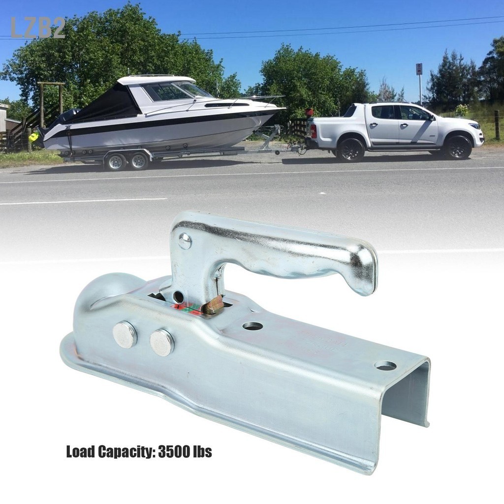 LZB2 ตรงลิ้นTrailer Coupler 50Mm Hitch Ball Square Channel 3500 ปอนด์ ...