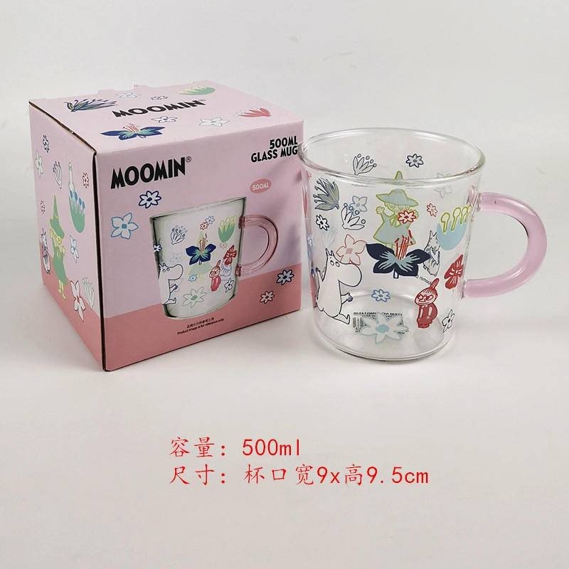Moomin Valley Snufklin Little My 500ml Glass Mug Tea Coffee Cup ...