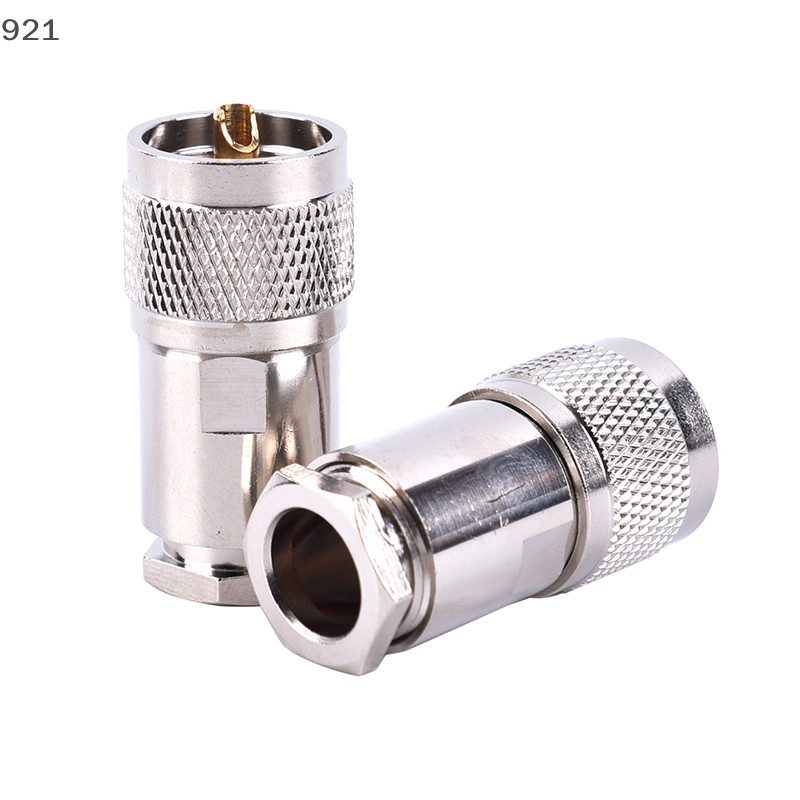 Nuannubb UHF ชาย Plug PL259 clamp สําหรับ RG8 RG165 RG213 7D-FB cable ...