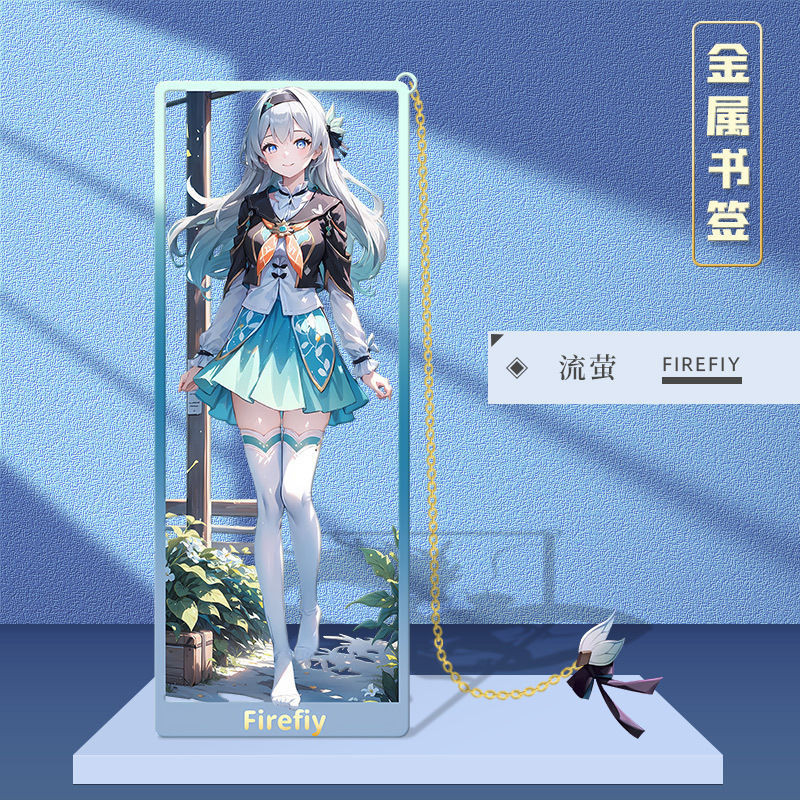Honkai Star Rail Firefly Robin Acheron Metal Hollow Bookmark สําหรับ ...