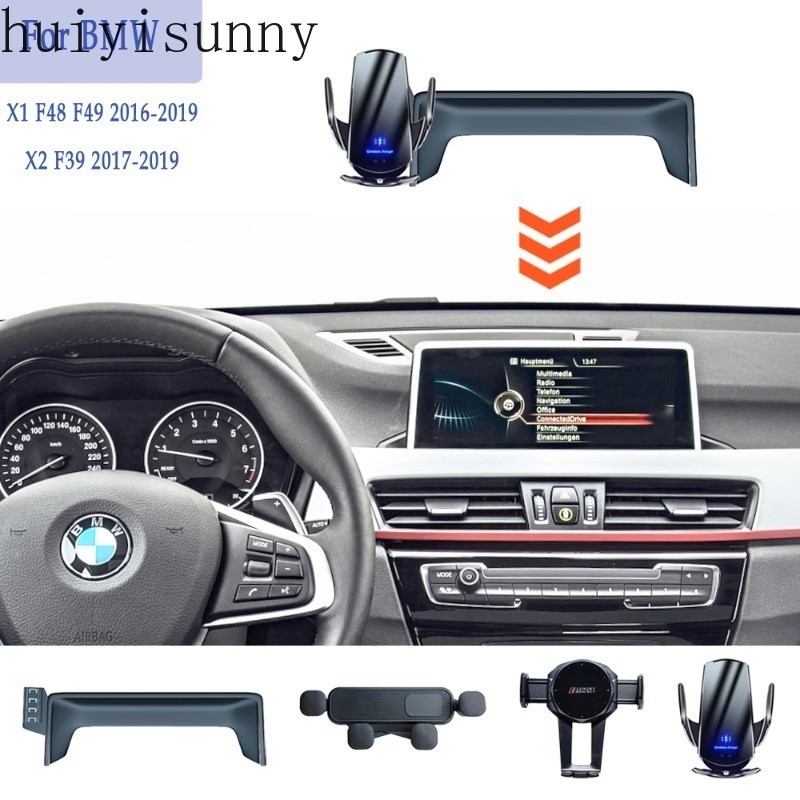 Huiyisunny สําหรับ BMW X1 F48 F49 2016 - 2019 X2 F39 2017 - 2019 ที่วางโทรศัพท์ในรถยนต์หน้าจอ ...