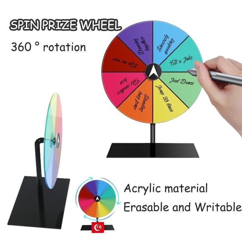 Spin Prize Wheel 8 Slots Heavy Duty Editable Spin Wheel Color Rooutlet ...