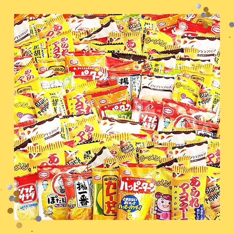 Kameda Seika Yasui Foods Mini Senbei Assorted Snack 10 Variety B 200 ...