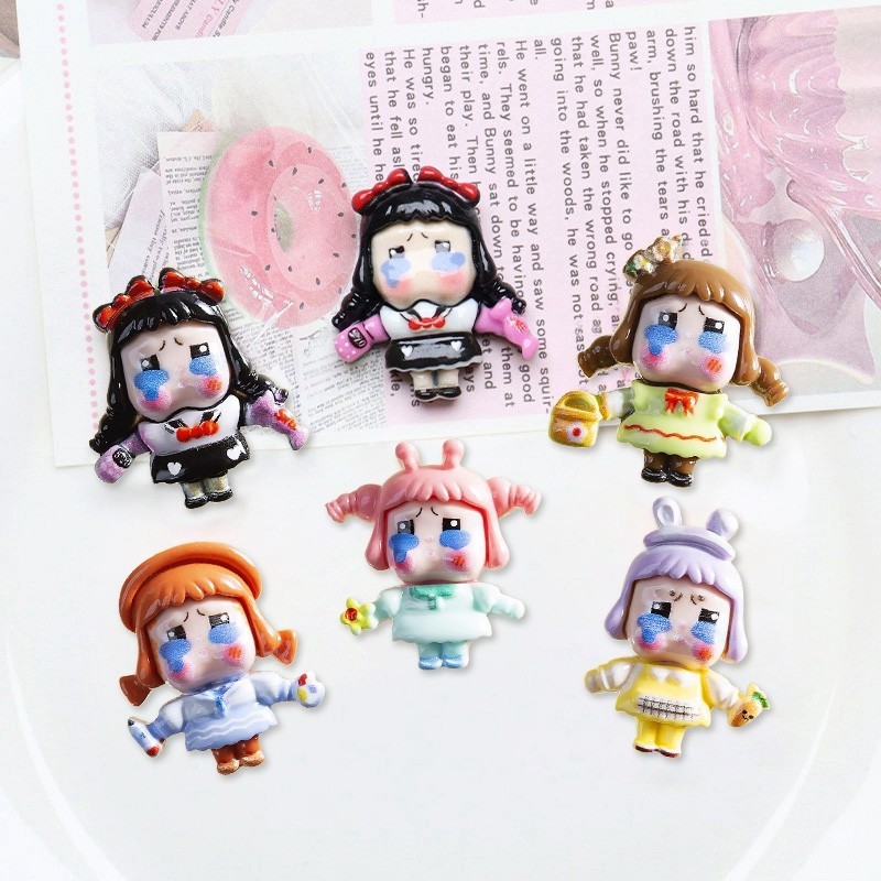 น ่ ารัก DIY การ ์ ตูนสาวเครื ่ องประดับ Cry Baby Design DIY อุปกรณ ์ ...