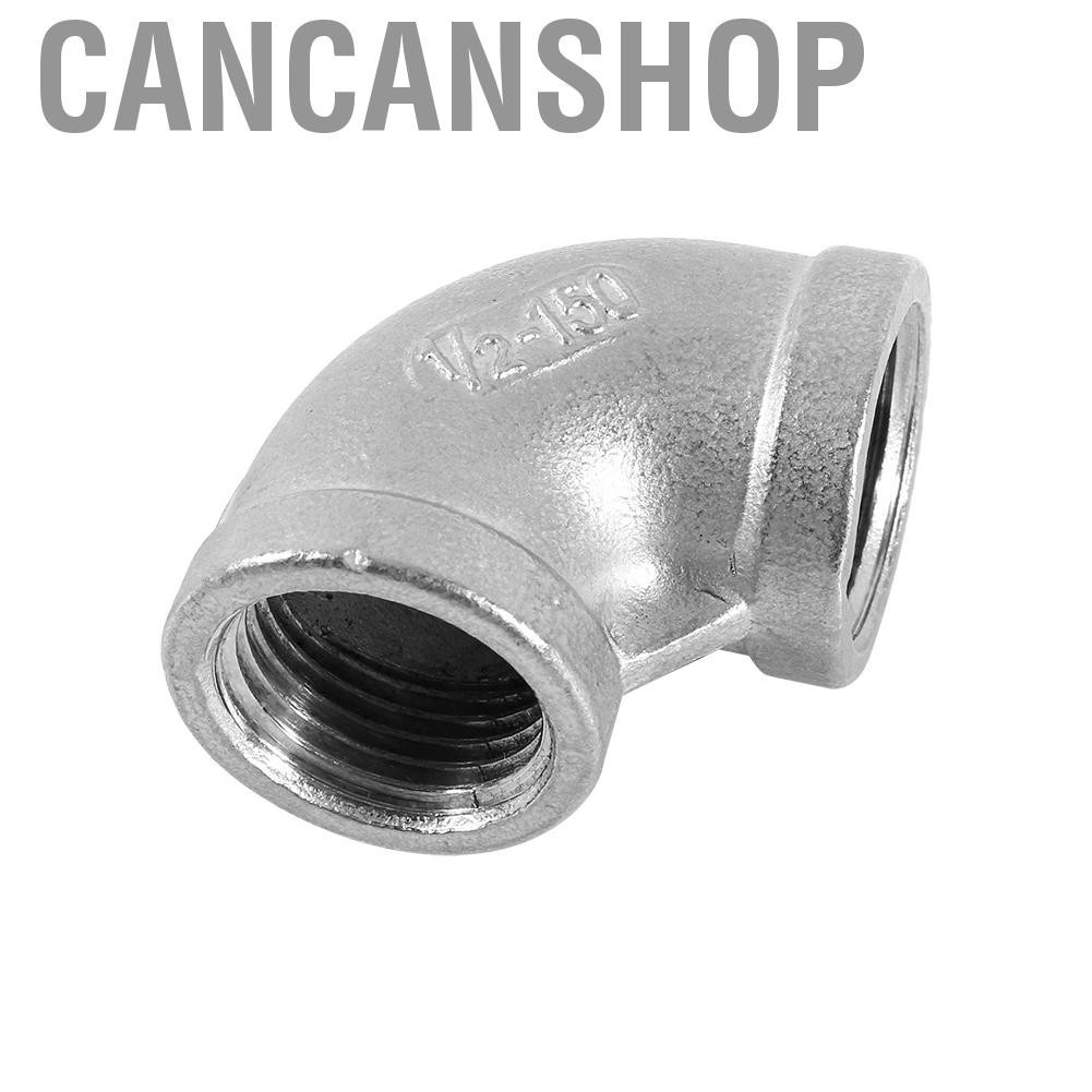 Cancanshop 1/2 Elbow 90 Degree Angled Stainless Steel 304 Female ...