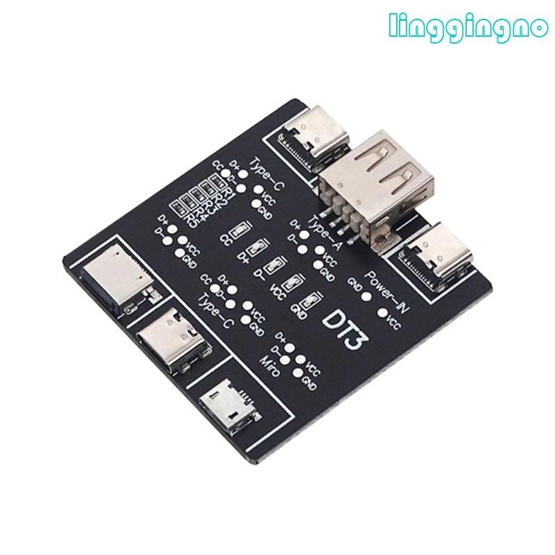 Rr USB Cable Tester Board สาย USB หมากฮอสข้อมูลลวดชาร์จทดสอบข้อมูลสาย ...