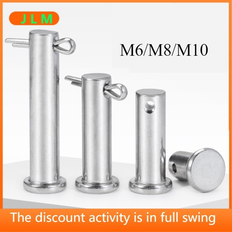 ((JLMO) สแตนเลส SUS304 Pin Shaft Fixed Pin Nail Shaft Pin M6/M8/M10 ...