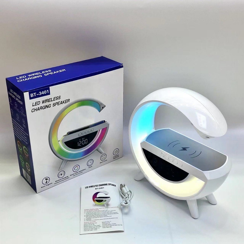 ใหม่ ลำโพง และ ชาร์จแบบไร้สาย LED รุ่น BT3401-G2388-กล่องดำ | Shopee ...