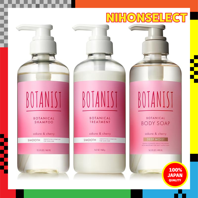 BOTANIST Spring Limited Edition | Shampoo, Conditioner, and Body Soap Set | Damage Care & Deep ...