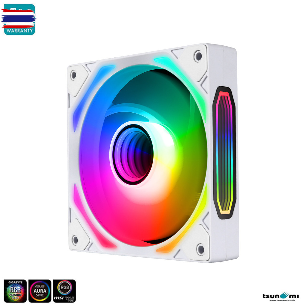 พัดลมระายความร้อน Tsunami 1267 ARGB 12CM Cooling Fan รัประกันสินค้า 1 ...