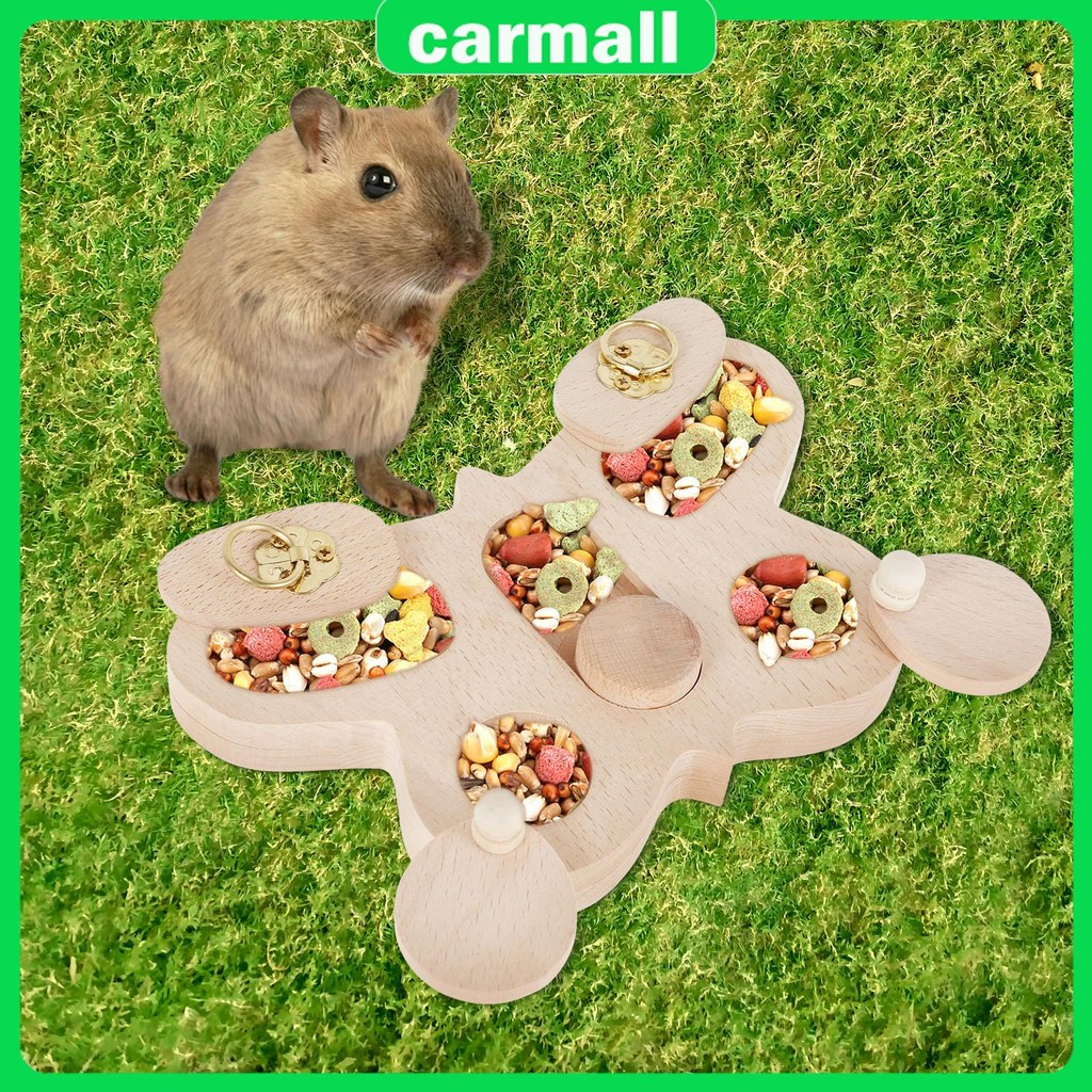 Guinea Pig Foraging ของเล่นกระตุ้นจิตไม้หนูแฮมสเตอร์ Interactive ...