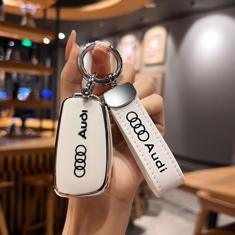เหมาะสำหรับ2023รุ่น Audi A6L ชุดกุญแจ23 Q7ใหม่ A3 A4L A6เคส Q3ผู้ชาย q5l หัวเข็มขัด A7รถ A8 Q4 ...