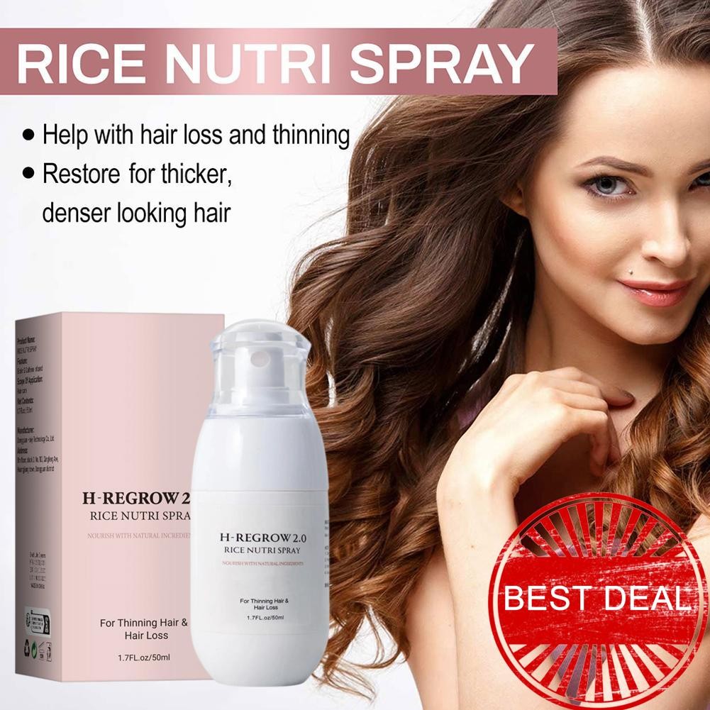 50ml Rice Nutrition Spray Hair Regrowth Deep Nourishing สเปรย์ไม่เหนียว ...