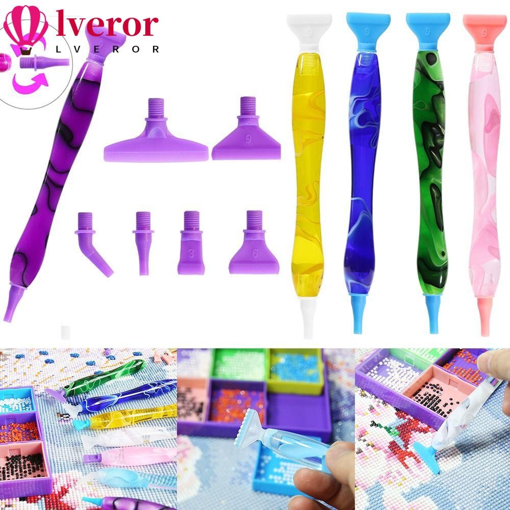 Lveror เรซิ่นเพชรจิตรกรรมปากกา 5D DIY Craft เพชรจิตรกรรมอุปกรณ์เสริม Glitter Diamond Cross ...