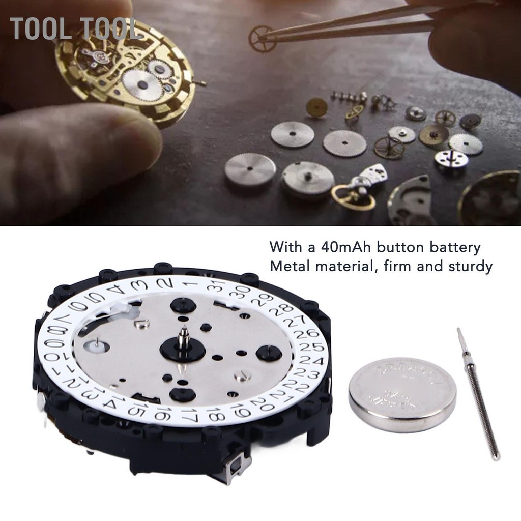 Tool VD53C นาฬิกาควอตซ์อุปกรณ์เสริมนาฬิกาเปลี่ยนการเคลื่อนไหว 40 mAh ...