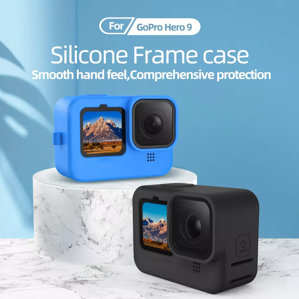 เหมาะสำหรับกล้อง Gopro9 10 เคสซิลิโคนเคสป้องกันกล้องกีฬา | Shopee Thailand