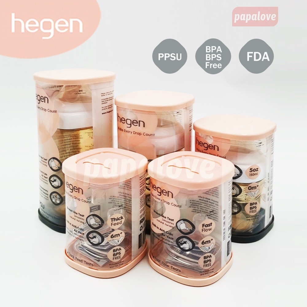 Papaloe READY STOCK Hegen Teats (2 pcs) Slow flow,Medium Flow,Fast flow,thick feed Hegen Milk ...