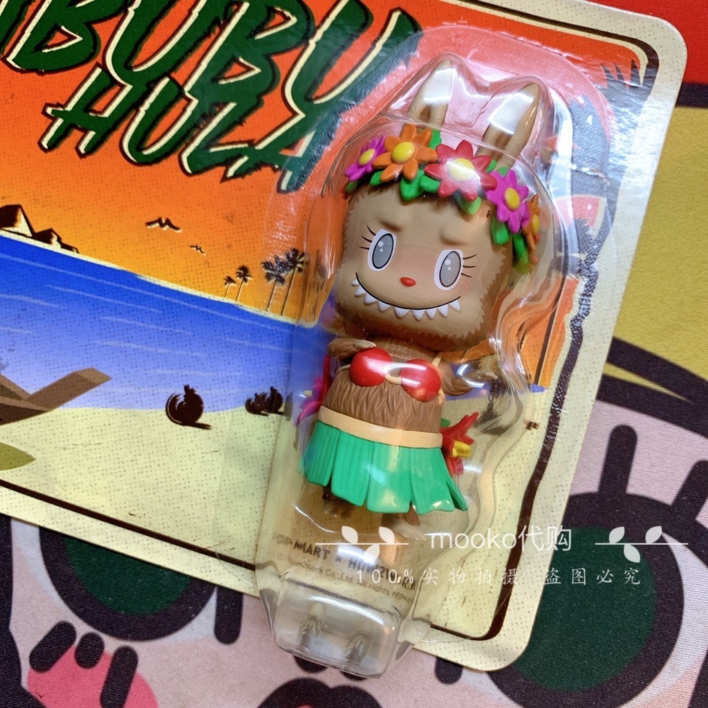 P POPMART Labubu Labu Hula Bright กล่องรูปเครื่องประดับอินเทรนด์น่ารัก ...