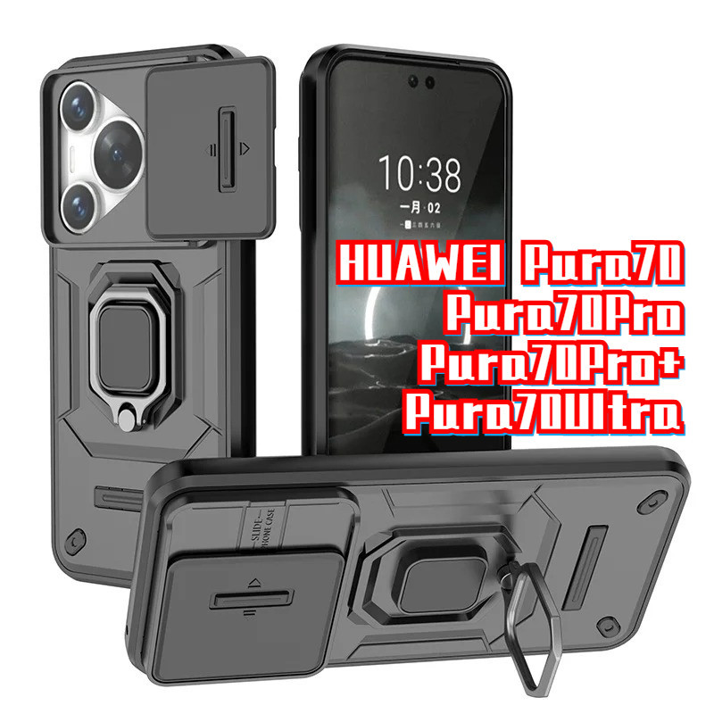 สไลด์กล้องเลนส์สําหรับhuawei Pura 70 Ultra Pro Plus Pura70 70Pro 70Ultra 5Gกันกระแทกเคสโทรศัพท์ ...