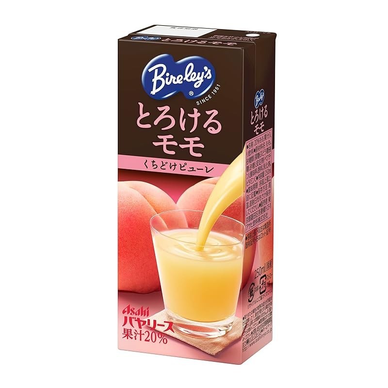 Asahi Soft Drinks Bayarese Melting Peach (LL) paper carton slim 250ml x ...