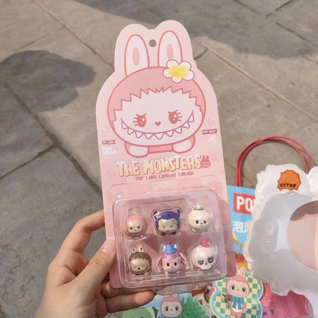 พร้อมส่ง The Monster Labubu POP BEAN Forest Lying baby & Popland ...