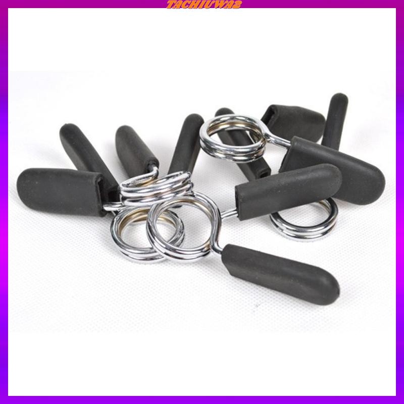 [Tachiuwa2] Steel Barbell Spring Clamp Weight Dumbbell Bar Clips Quick ...