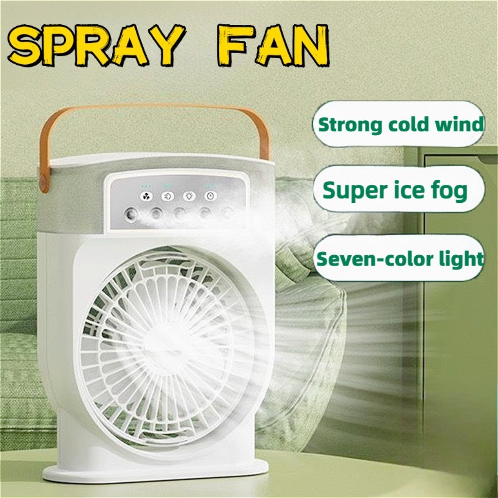 Kipas 3 in 1 พัดลมตั้งโต๊ะ Strong ลมเย็น Spary พัดลมในครัวเรือน Mini ...