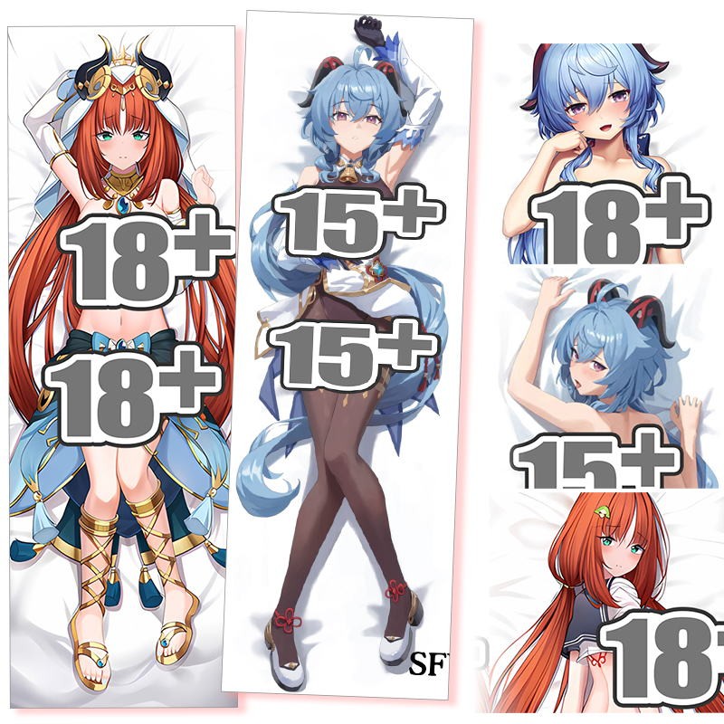 Dakimakura ปลอกหมอน Genshin Impact Ganyu และ Nilou เกมอะนิเมะ Body ...