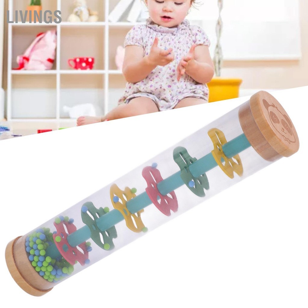 LivingS Baby Rainmaker Mini Rainstick ของเล่นเครื่องดนตรีของเล่นสำหรับ ...