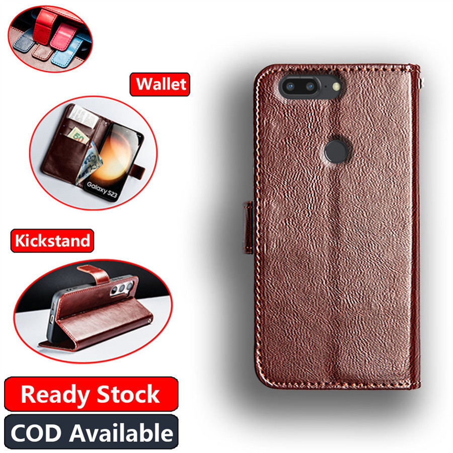 Oneplus 5T A5010 กระเป๋าสตางค์หนังคลาสสิกวินเทจ Folio Case Flip ฝาครอบ ...