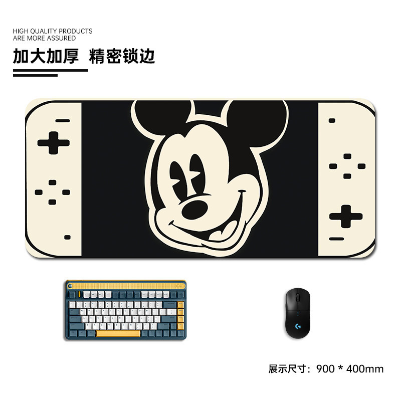 Mickey Mouse Pad ขนาดใหญ่ Michael Theodore Mouse Deskpad น่ารักการ์ตูน ...