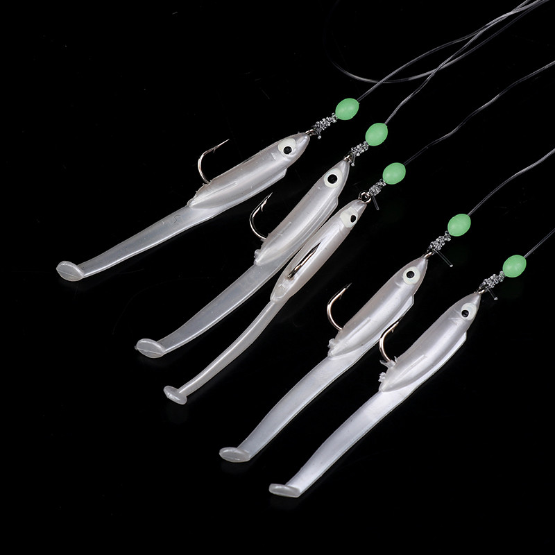 Twth 1 ชุด Luminous เหยื่อ Rigs ตกปลา Flasher Lures เหยื่อตกปลา Eel ...