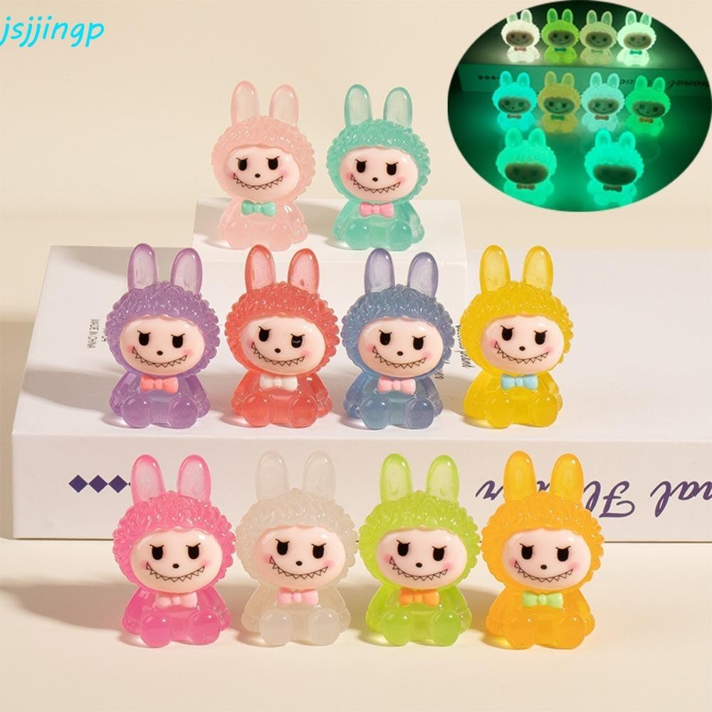 Jsjjingp 10 ชิ้น Candy Color Labubu ตุ๊กตา, Noctilucent Luminous ...