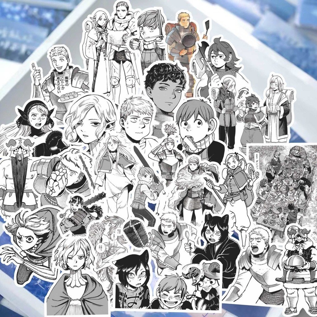 Dungeon Meshi อะนิเมะสติกเกอร์ Laius Marsilla Senshi อร่อยใน Dungeon สี ...