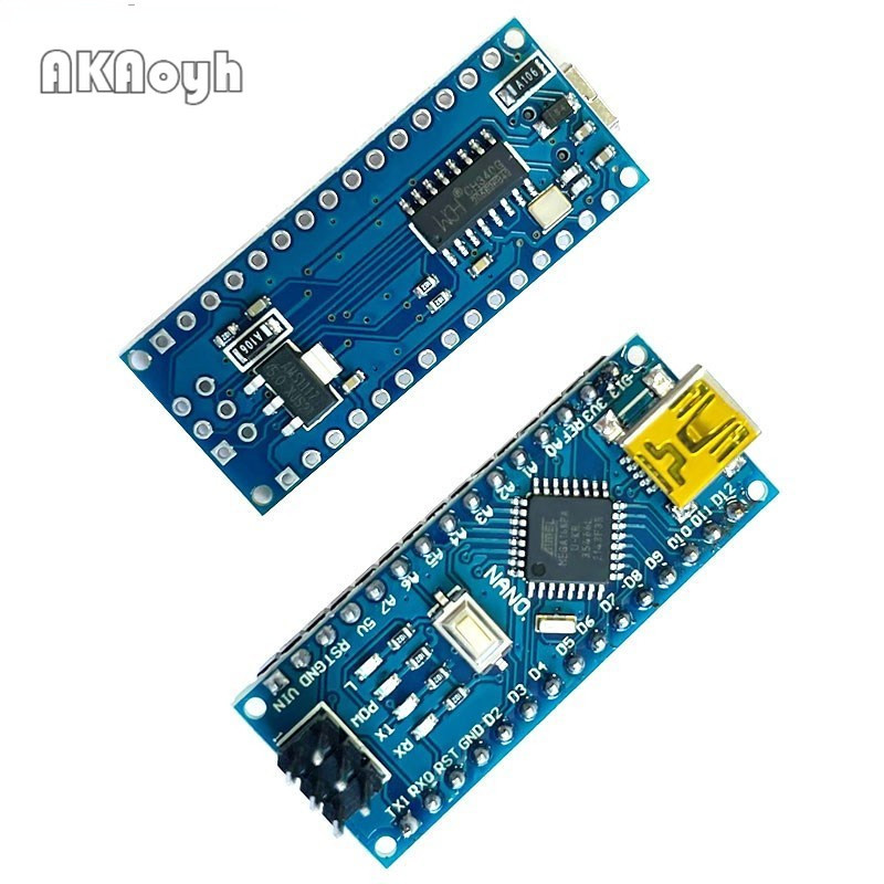 Nano mini USB พร้อม Bootloader ใช้งานร่วมกับ Nano V3 สีแดงสําหรับ Arduino CH340 USB driver 16Mhz ...