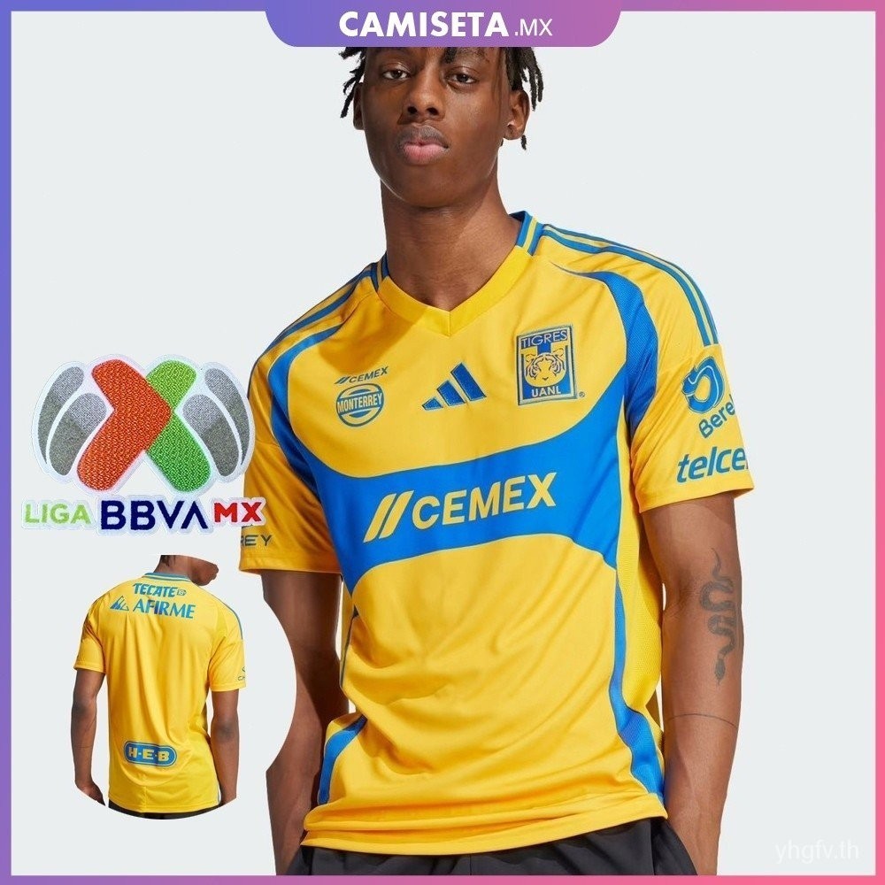 เสื้อเจอร์ซีย์ | 2024-25 เสื้อยืดฟุตบอล Mexico Tigers UNAL Home XHJN ...