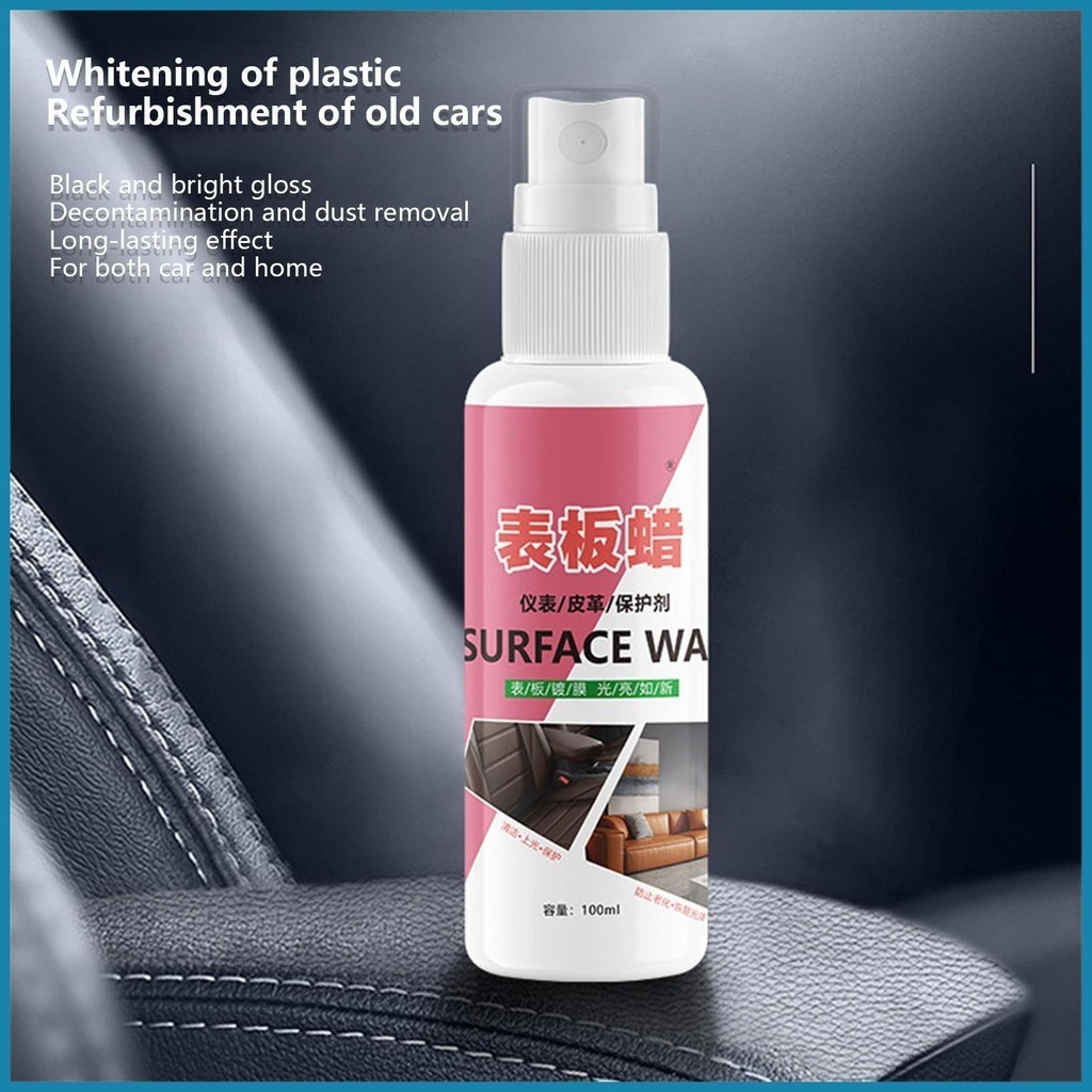 Car Trim Restorer 100ml แบบพกพารถ Polish Trim Restorer Non-Greasy ...
