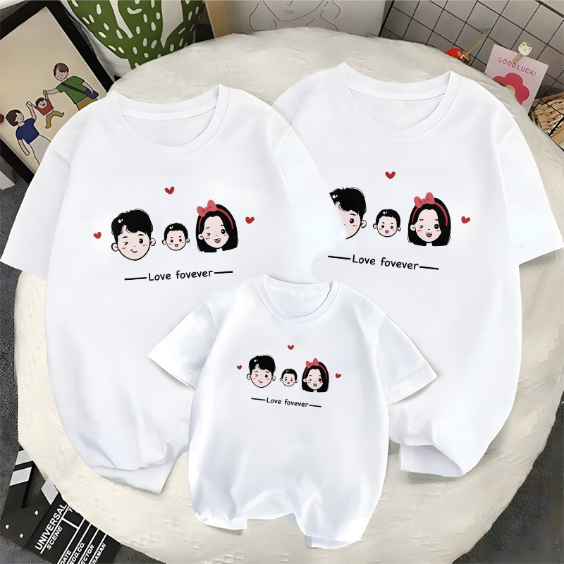 🔥พร้อมส่ง&COD🔥RINA STUDIO【Family T-shirts 100% cotton】เสื้อยืดครอบครัวรุ่น 2025, เสื้อครอบครัว ...