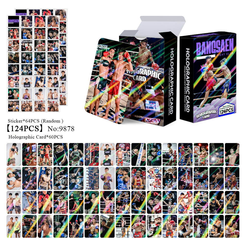 Bangsaen Fight Club Card 132 ชิ้น Lomo Card 61 ชิ้นสติกเกอร์สินค้าสะสม ...