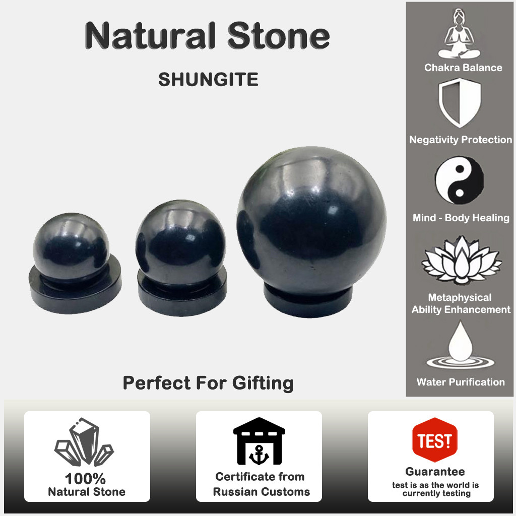 รัสเซีย Shungite Big Ball บ้าน/เครื่องประดับตกแต่งสํานักงาน: 5G EMF-การ ...