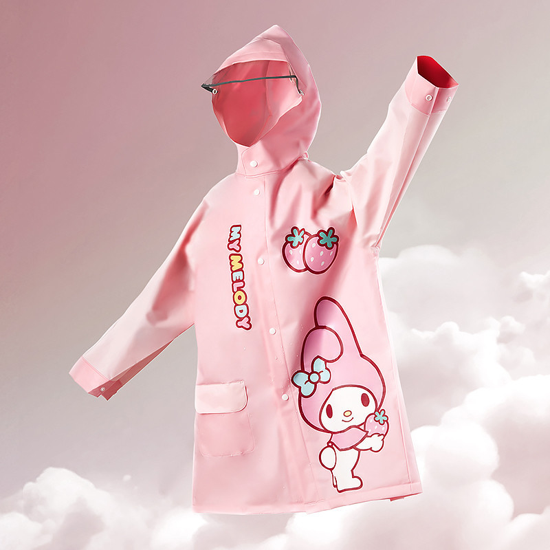 Cheerful Mario SANRIO เสื้อกันฝนซานริโอ กันน้ํา ลายซานริโอ้ สําหรับเด็ก ...