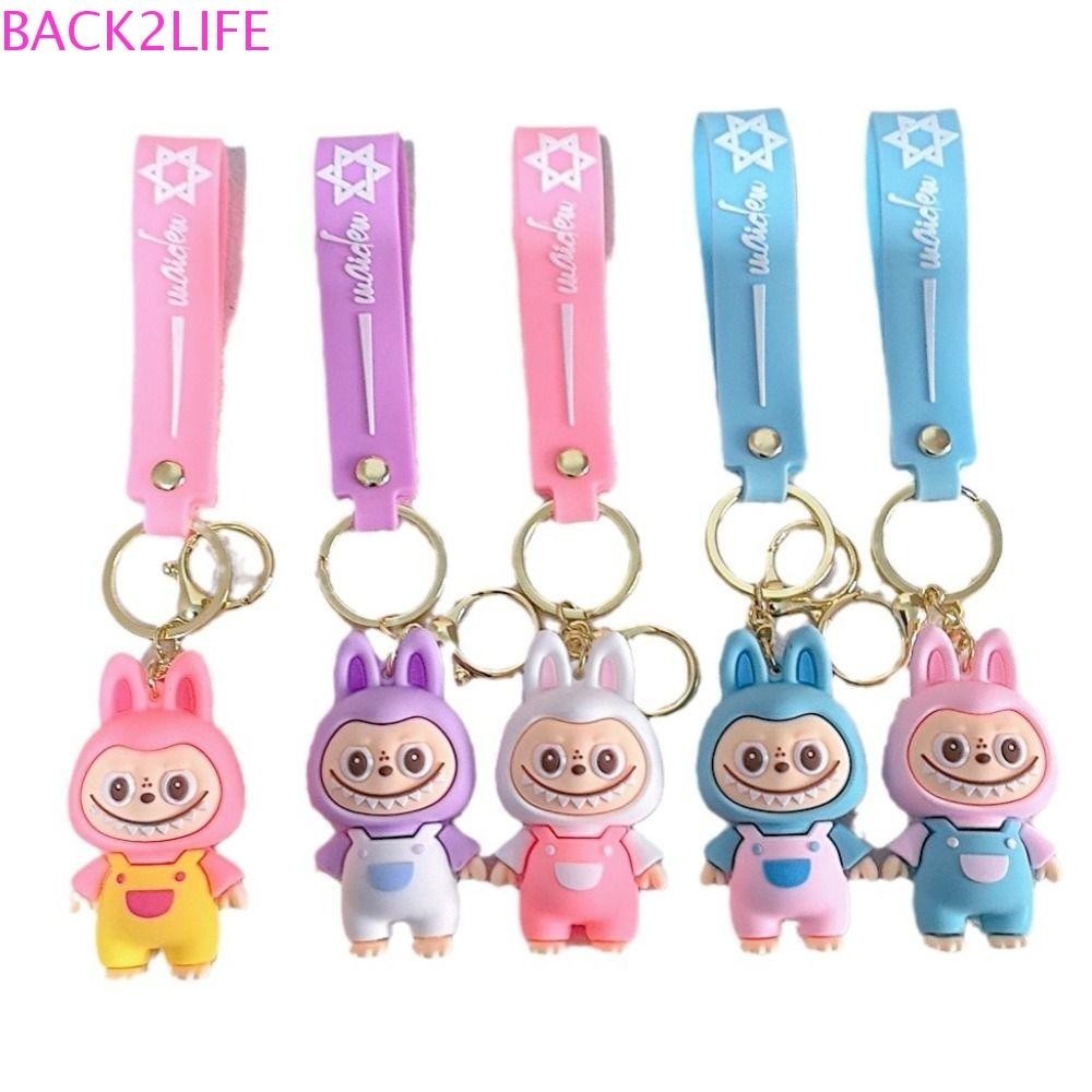 Back2life Labubu PVC Pendant, Mini Anti-lost Labubu ตุ ๊ กตาพวงกุญแจ ...