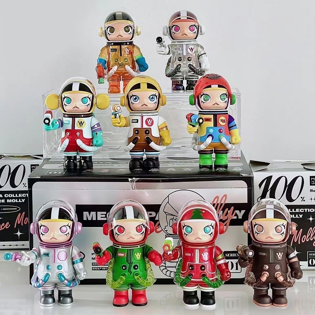 POPMART POPMART MEGA Collection Series 100 SPACE MOLLY Anniversary ...